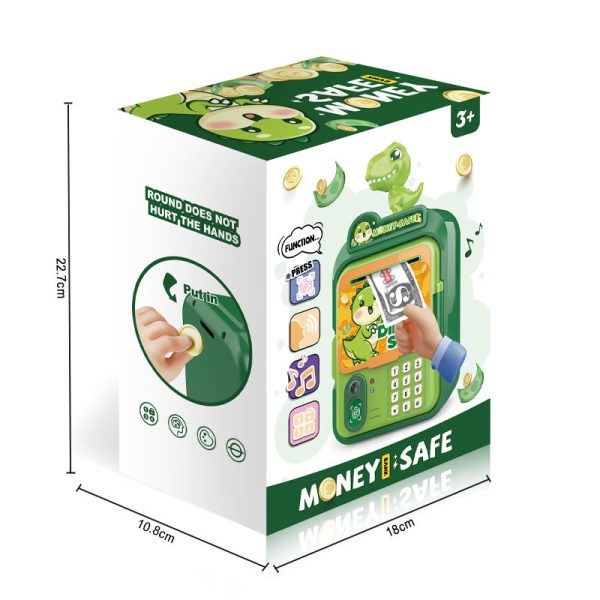 ATM Monet Bank Dinosaur with Finger Print Sensor - Shooter.pk