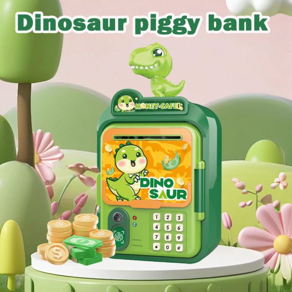 ATM Monet Bank Dinosaur with Finger Print Sensor - Shooter.pk