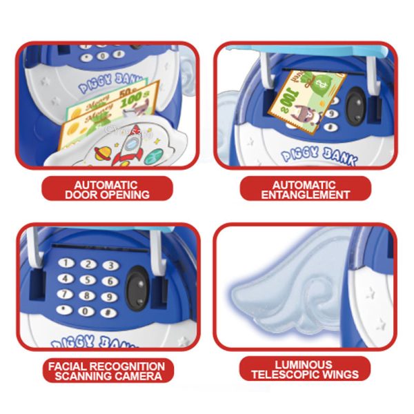 SPACE-THEMED BANK MONEY SAVING BACK PACK - Shooter.pk